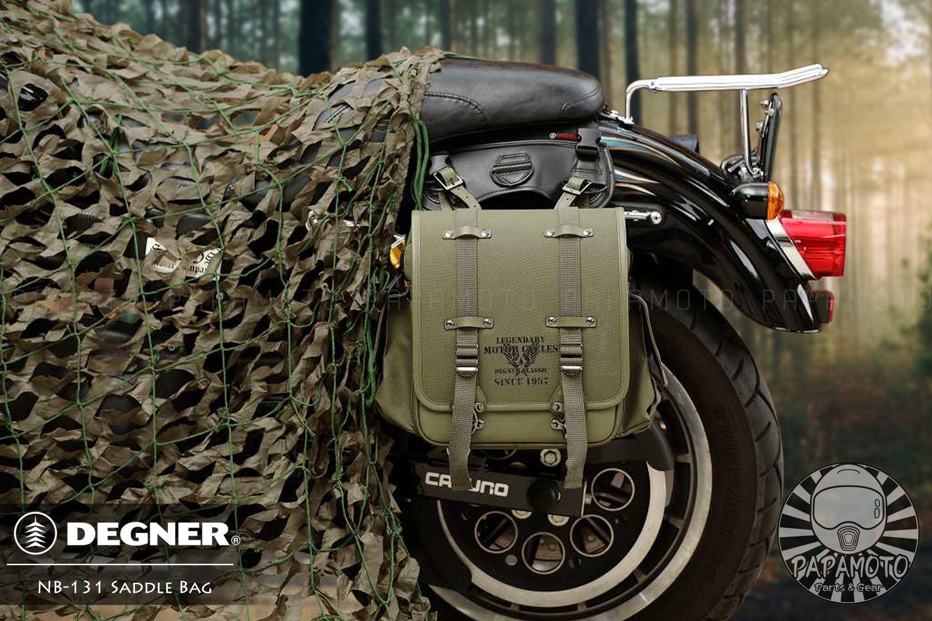 DEGNER NB-131 軍風馬鞍包8L – 趴趴騎士生活館=網路商店