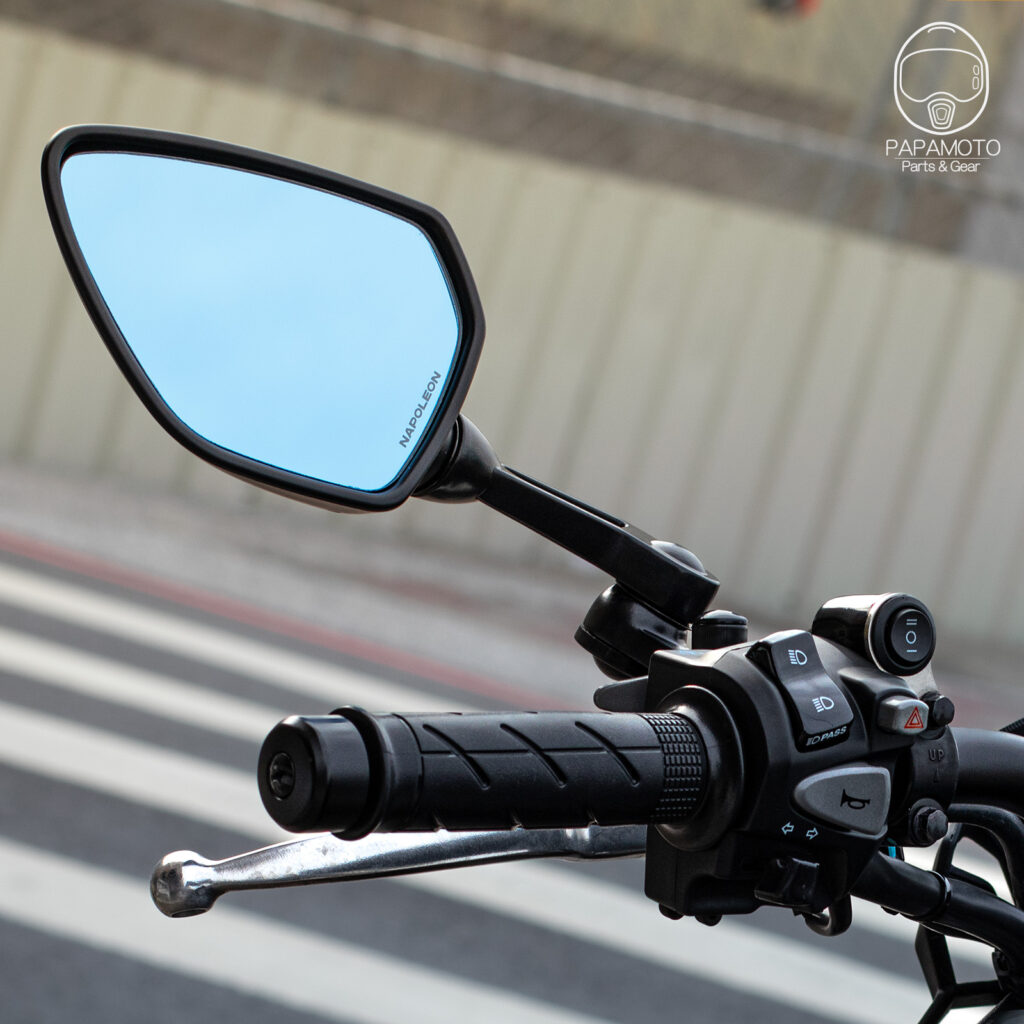 TANAX NAPOLEON AOS-104-10B 後照鏡 (防眩光藍鏡) – 趴趴騎士生活館=網路商店