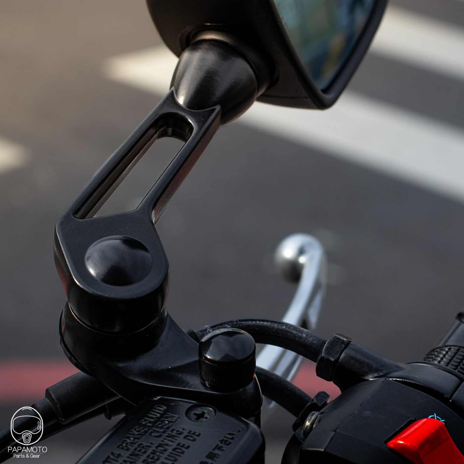 TANAX NAPOLEON AOS-104-10B 後照鏡 (防眩光藍鏡) – 趴趴騎士生活館=網路商店