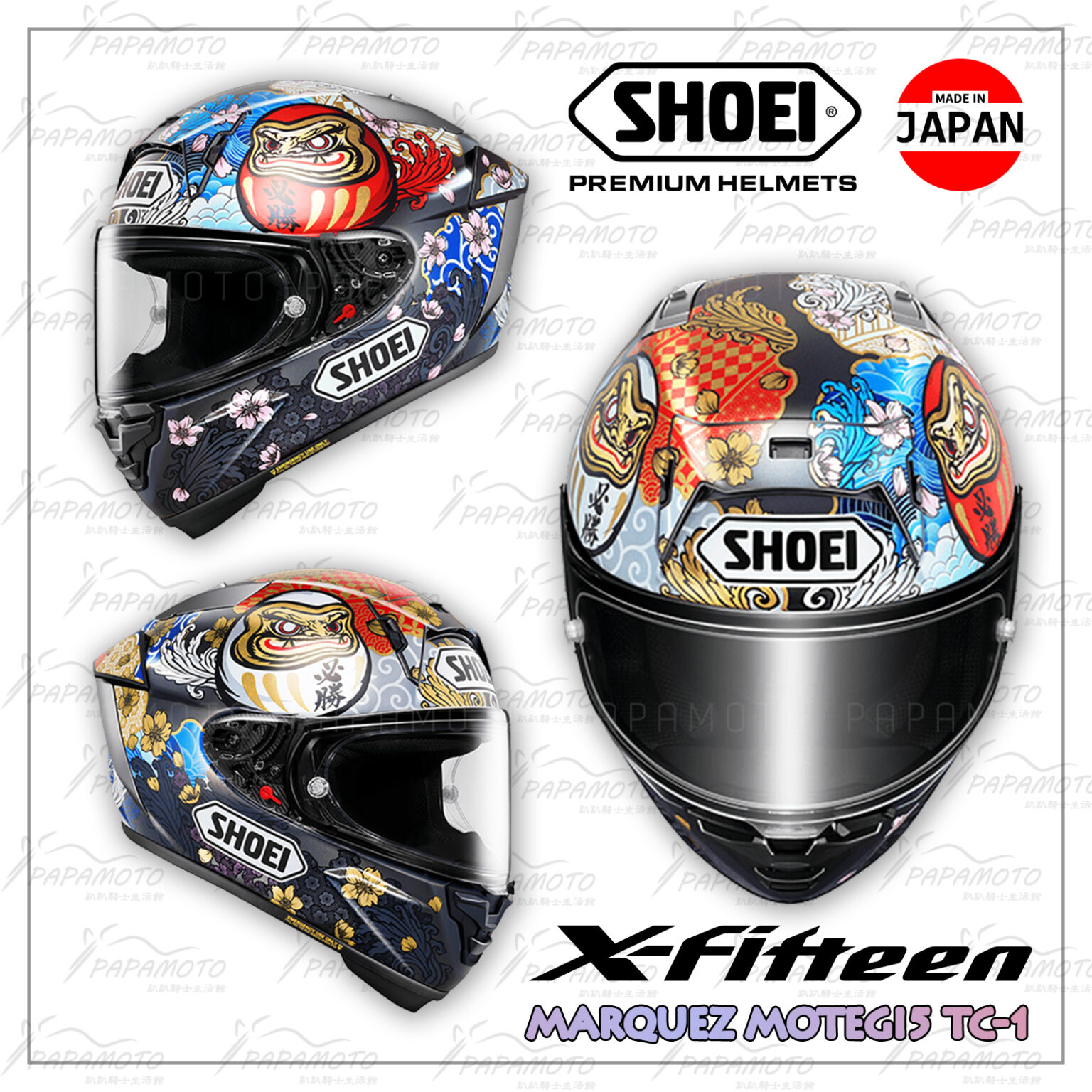 SHOEI X15 MARQUEZ MOTEGI5 TC6 (招財貓 – 趴趴騎士生活館=網路商店